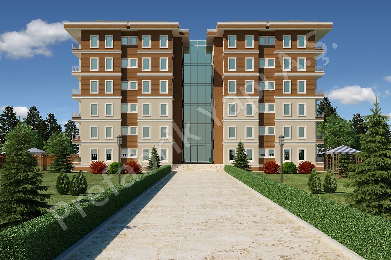 Apartman 4668 m2 - Prefabrik Yapı A.Ş.
